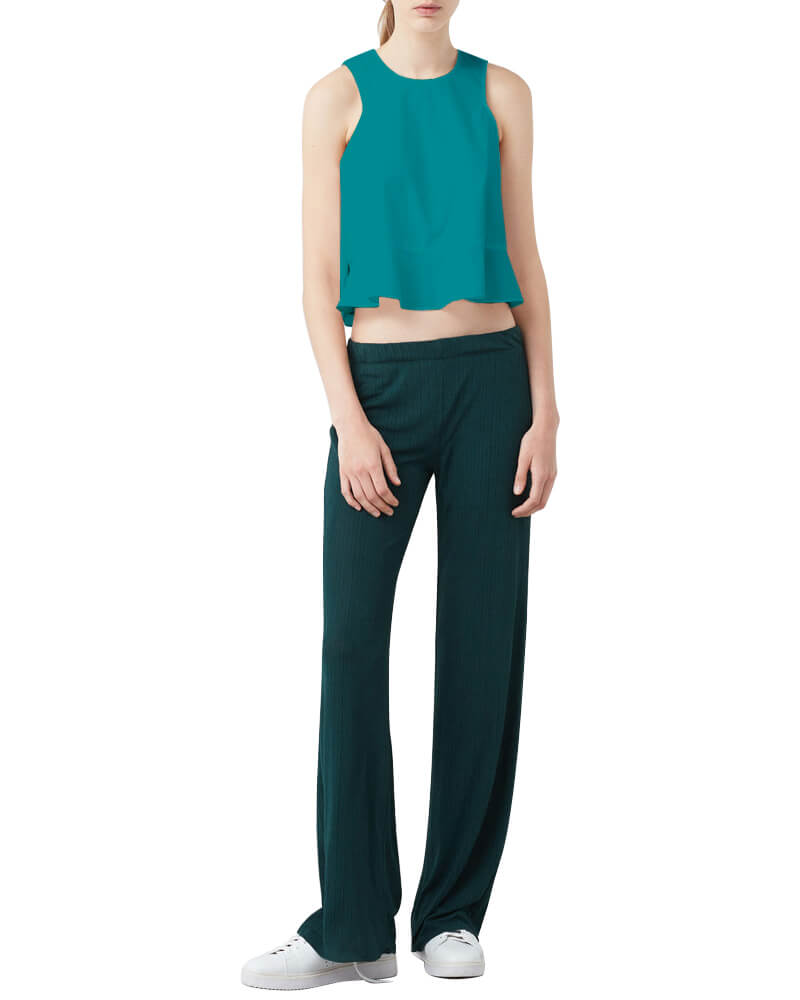 Magdalena frill crop top