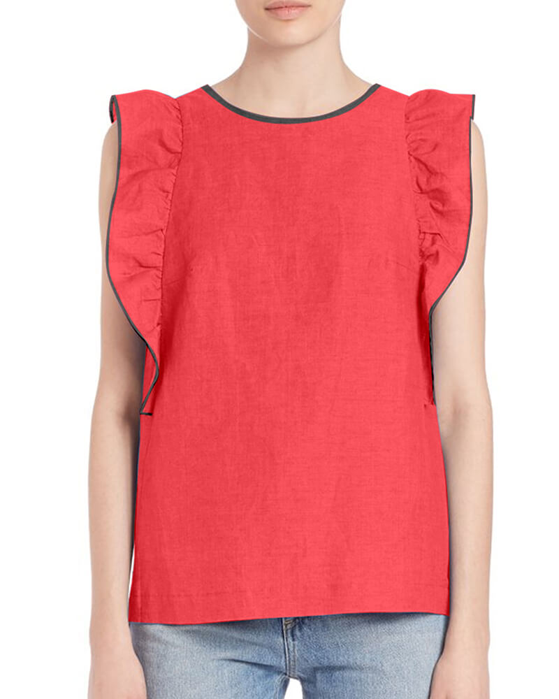 Joan ruffle sleeve top