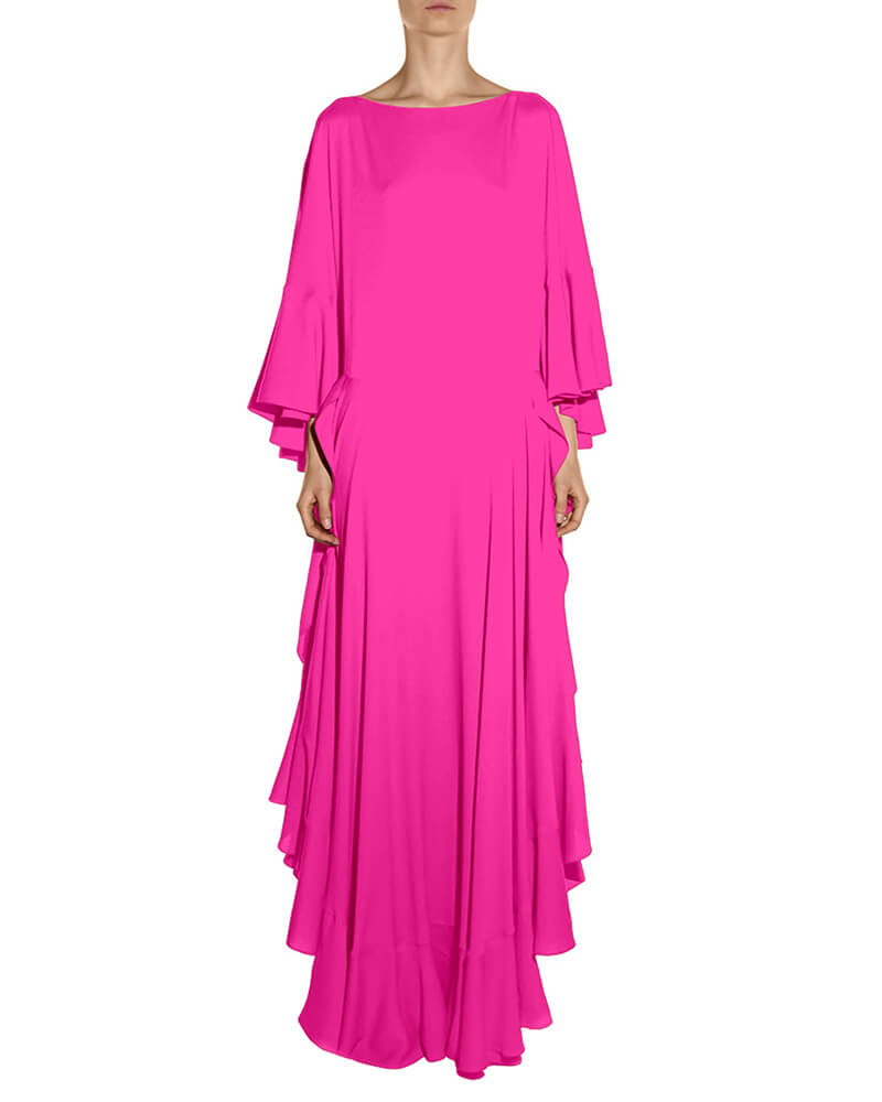 Ursula pink ruffle dress