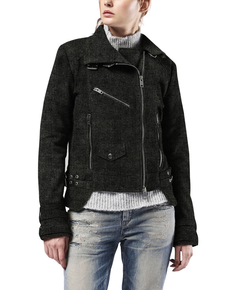 Zipped & buckled jacket | Lurap