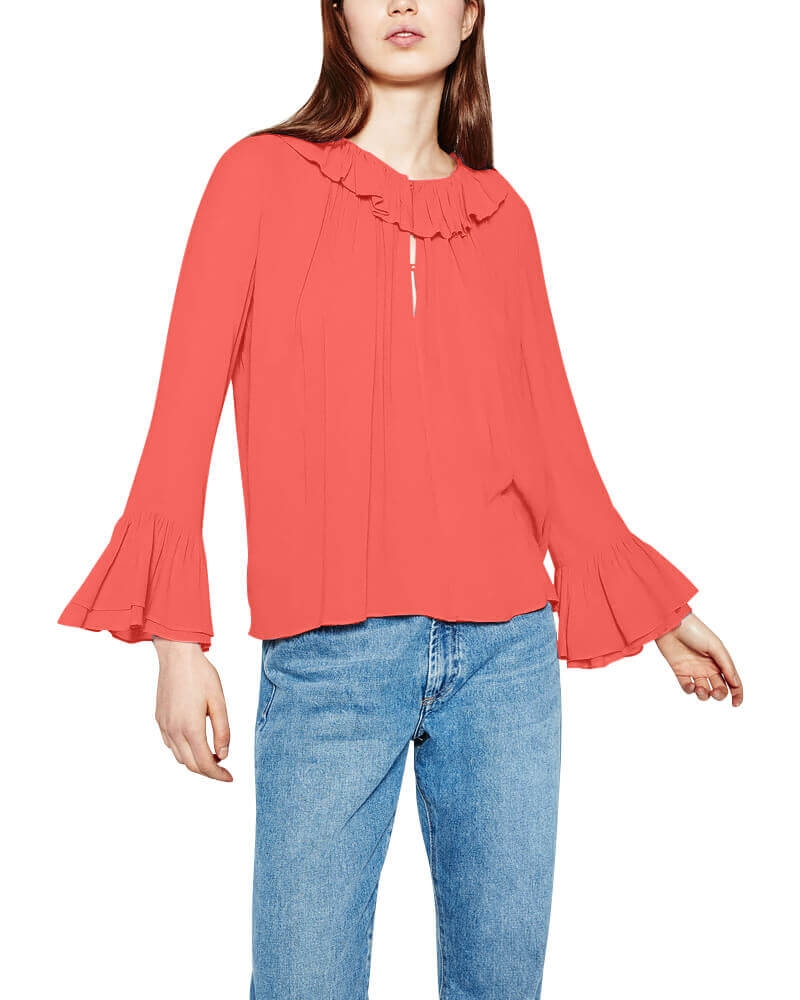 Ruffle sleeve top